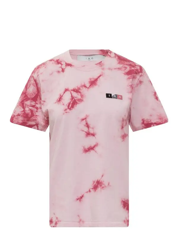 IRO PARIS Pirus Logo Patch Tie-dye T-shirt - Pink