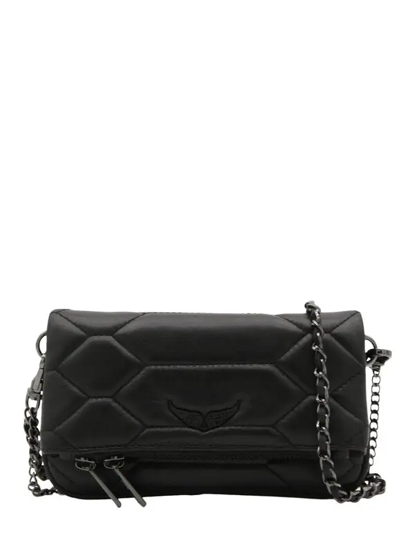Zadig&Voltaire Quilted Strap-chain Shoulder Bag - Black