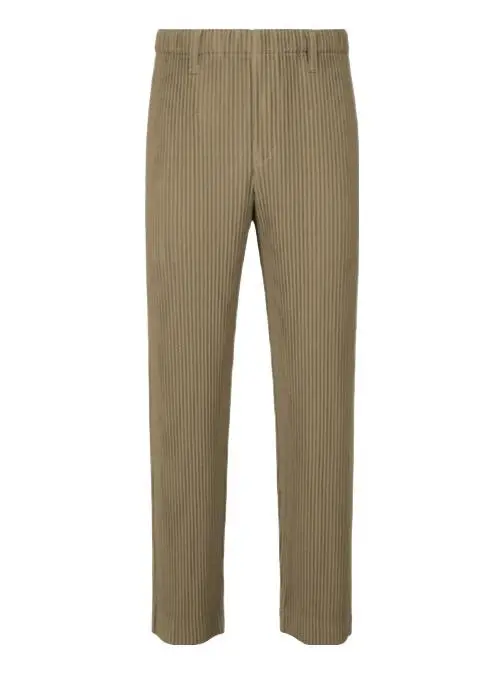 Issey Miyake Pleated Straight Leg Trousers - Huihebin