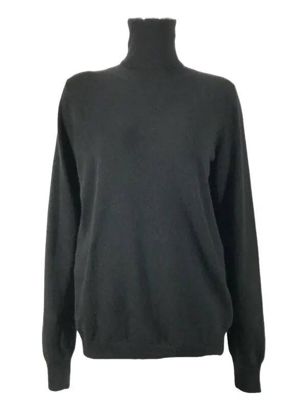 Max Mara Knitted Pullover With High Neck - Black