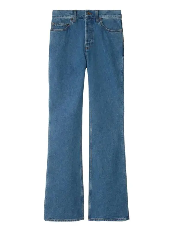 Burberry High Waist Bootcut Jeans - Indigo