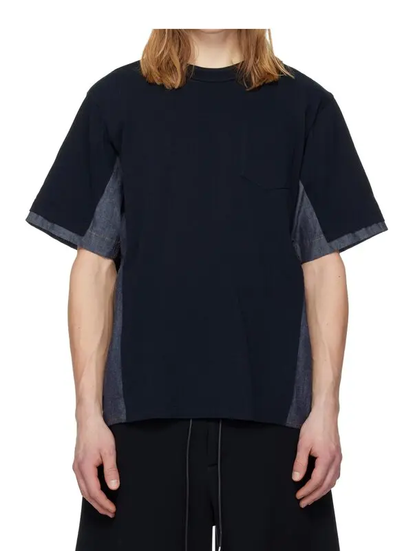 Sacai Patchwork T-shirt - Black