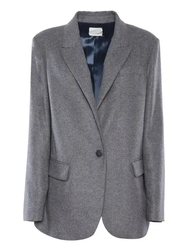 FORTE_FORTE Single Breasted Jacket - Gray