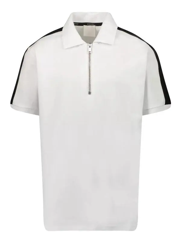 Givenchy Zip-up Lapel Polo Shirt - White