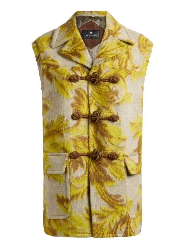 Etro Jacquard Waistcoat - Brown