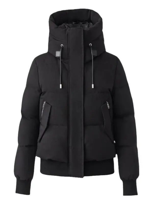 Mackage Nefi Nfz Nordic Tech Down Jacket With Hood - Black