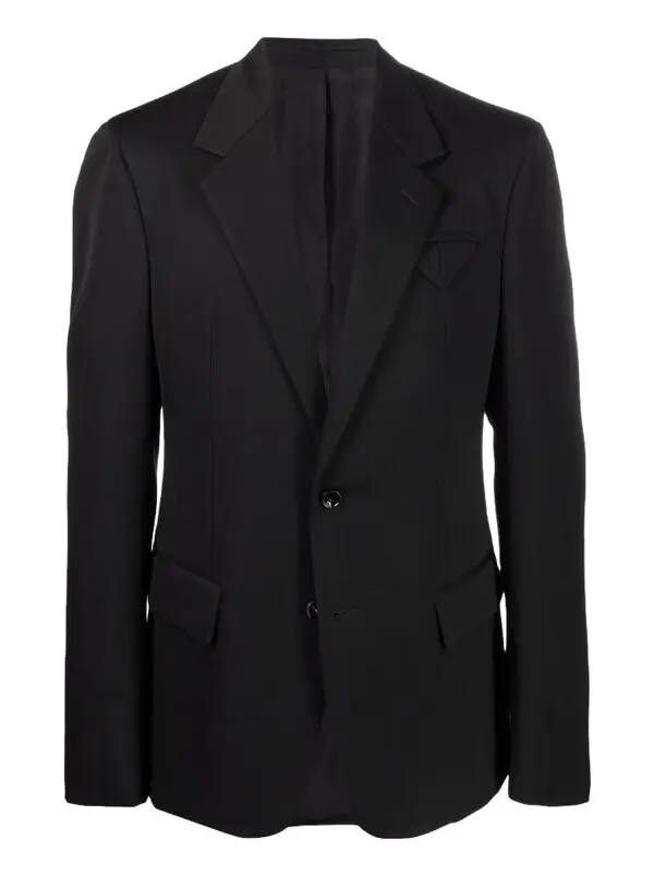 Bottega Veneta Pocket-fold Single-breasted Blazer - Black