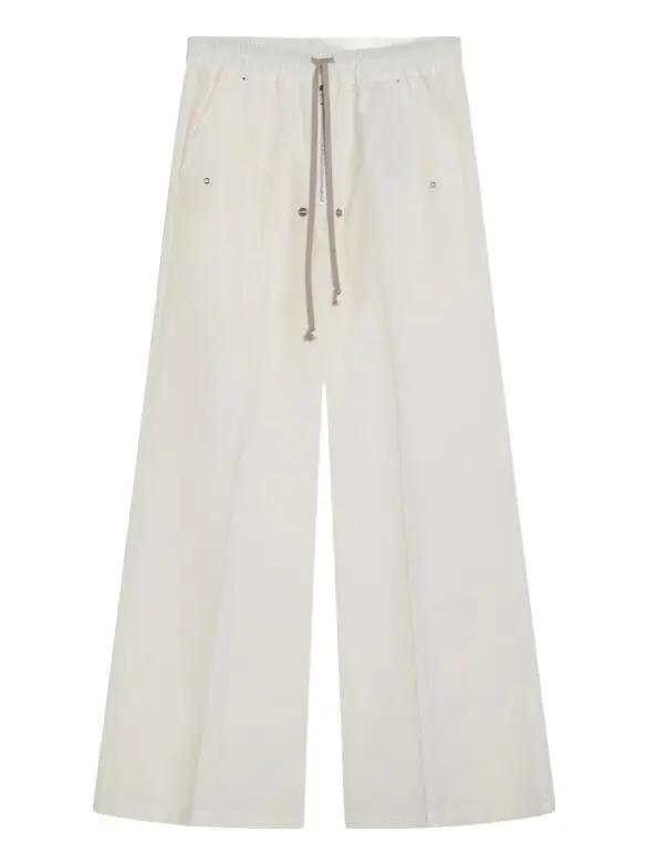 Moncler Wide Leg Drawstring Pants - Milky White