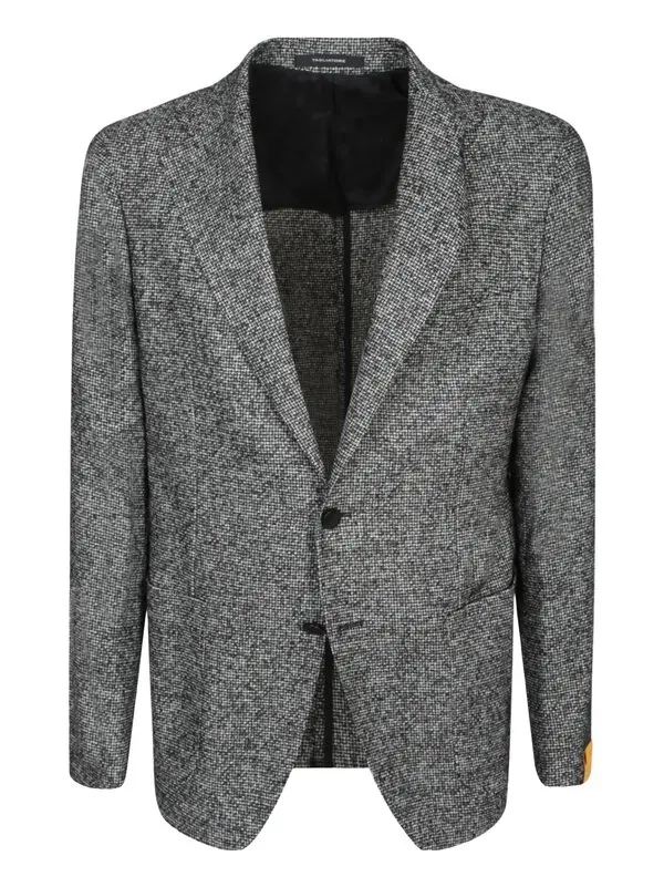 Tagliatore Micro-pattern Single-breasted Jacket - Grey