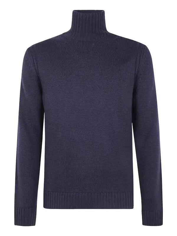 DONDUP Roll-neck Knit Sweater - Black