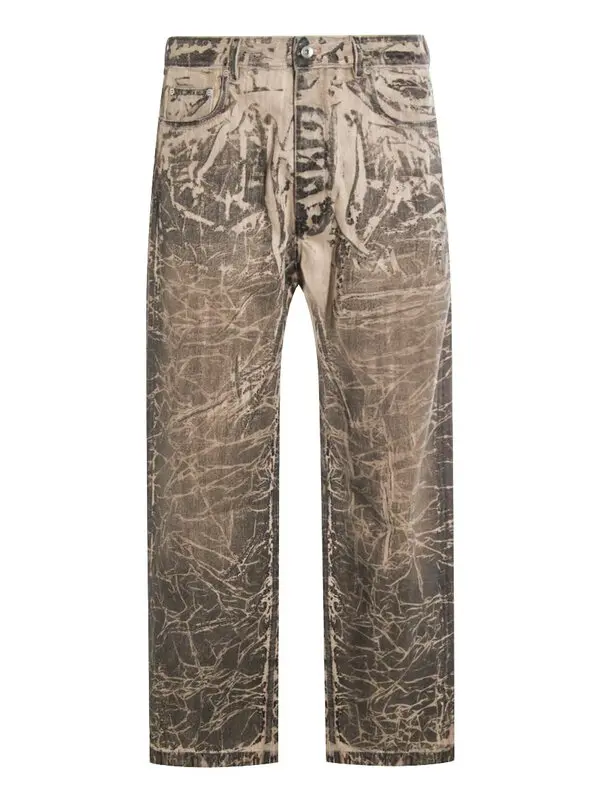 Rick Owens Distressed Cotton Jeans - Multicolor