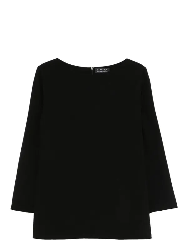 GIANLUCA CAPANNOLO Vanessa Tunic Top - Black