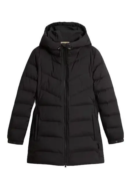 Woolrich Hooded Down Jacket - Black