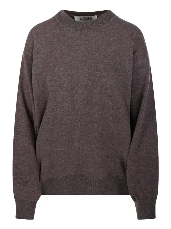 RÓHE Open Armhole Crew-neck Jumper - Black