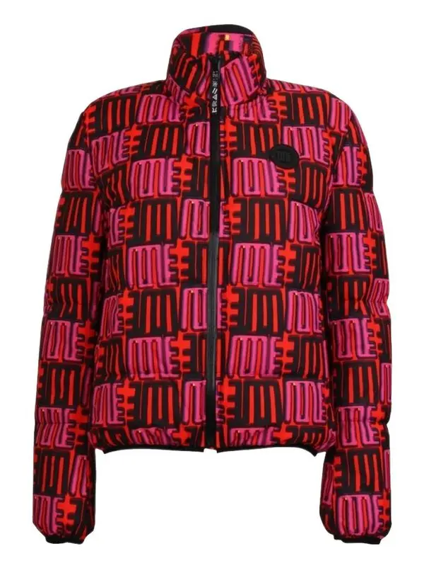 Kenzo Printed Down Jacket - Red