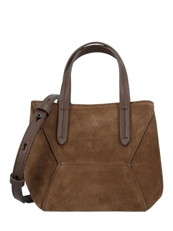 Brunello Cucinelli Geometric Shoulder Bag - Green