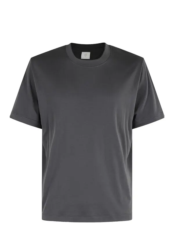 Eleventy Round-neck Casual T-shirt - Black