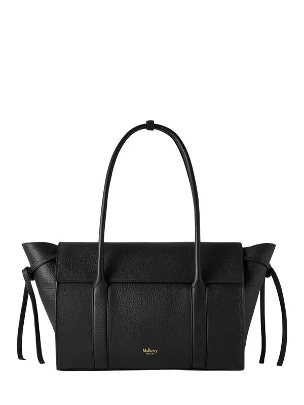 Mulberry Medium Soft Bayswater Shoulder Bag - Black Heavy Grain