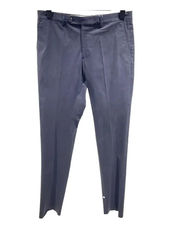 FERRAGAMO Tailored Trousers With Belt Loops - Navy