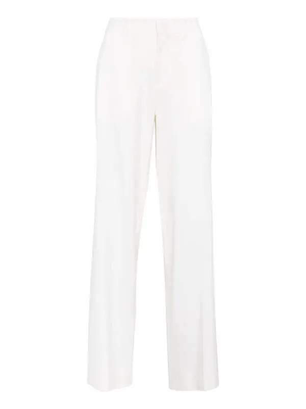 P.a.r.o.s.h Virgin Wool Straight-leg Trousers - White