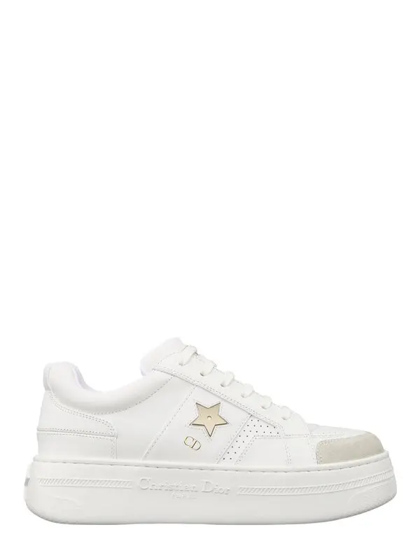 Dior Round Toe Low Top Sneakers - White