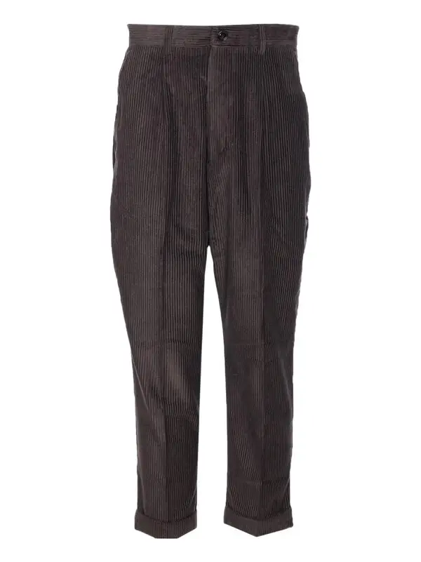 Ami Corduroy Tailored Trousers - Black