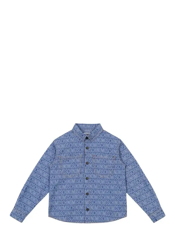 Moschino Jacquard Denim Shirt - Blue