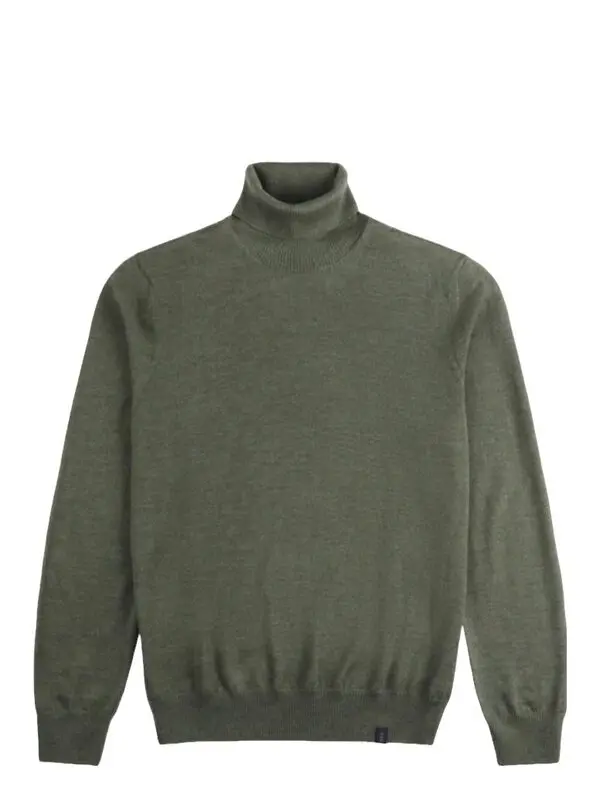 FAY High Neck Wool Knitwear - Green