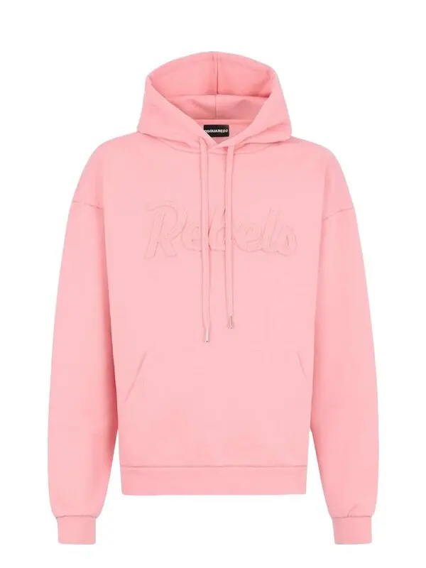 Dsquared2 Rebels Relaxed Fit Hoodie - Pink