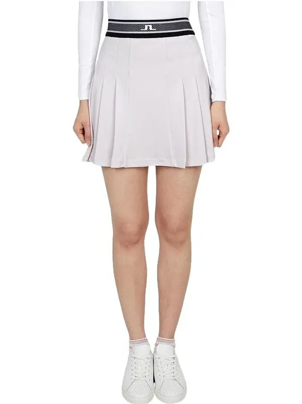 J. Lindeberg Pleated Midi Skirt - White