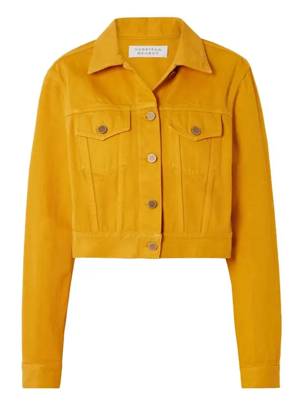 Gabriela Hearst Long-sleeved Denim Jacket - Yellow