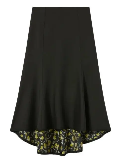La DoubleJ Zip-fastening Midi Skirt - Black