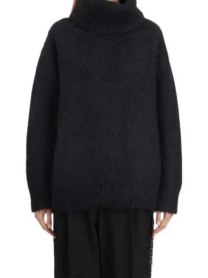 Junya Watanabe Turtleneck Long Sleeve Sweater - Black