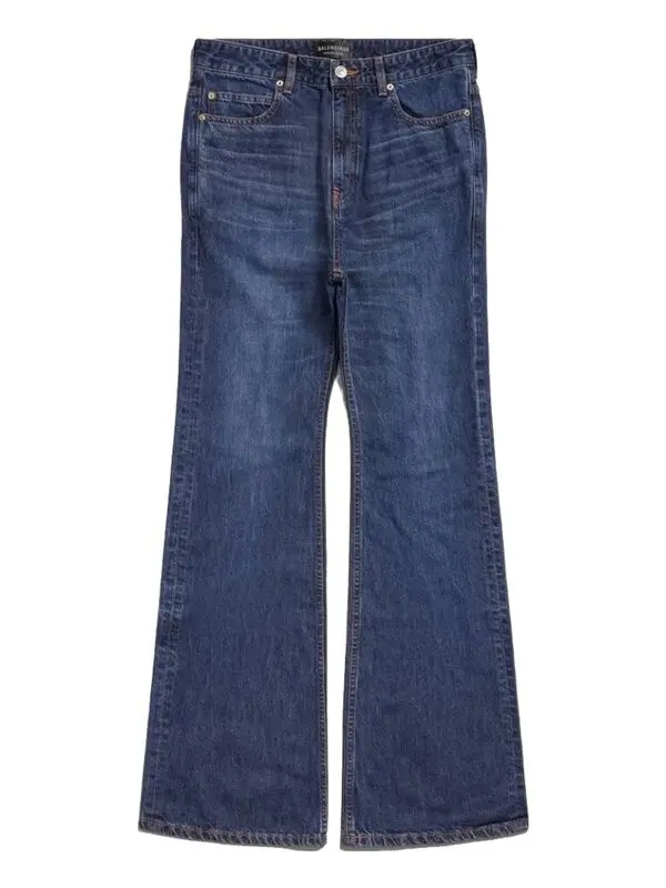 Balenciaga Wide-leg Jeans - Dark Blue