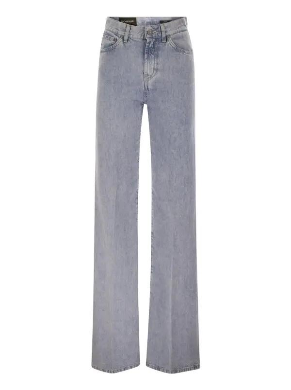 DONDUP Amber Wide-leg Jeans - Gray