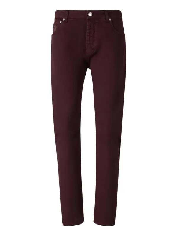 Brunello Cucinelli Embroidered Pocket Jeans - Black