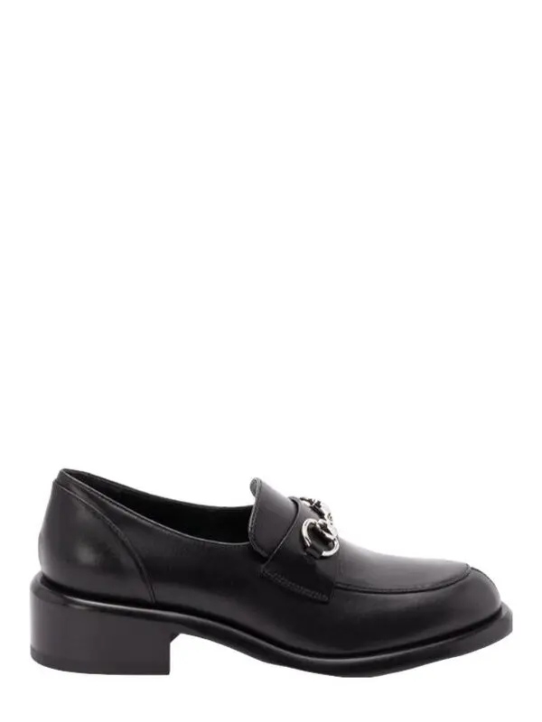Gucci Horsebit Detail Slip-on Loafers - Black