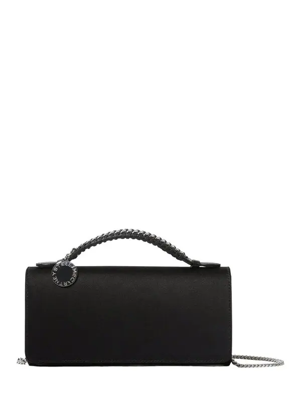 Stella McCartney Falabella Braided-handle Clutch Bag - Black