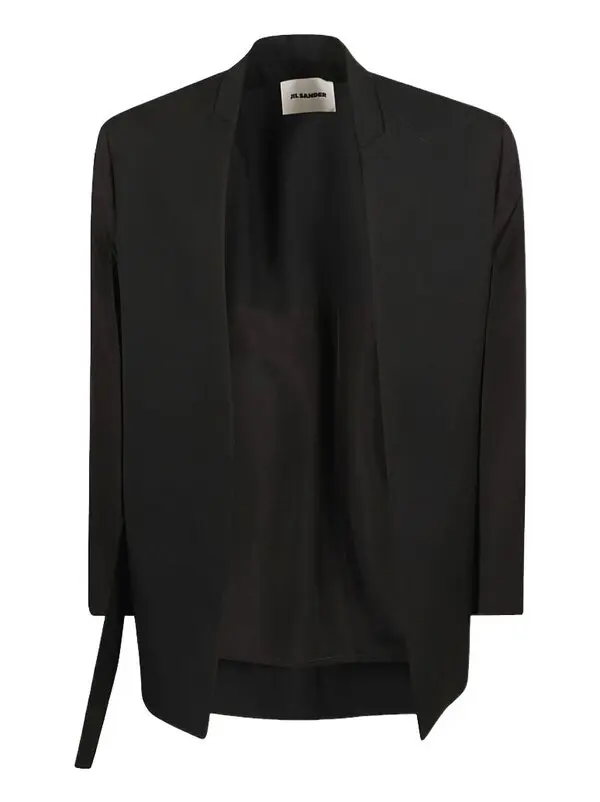 JIL SANDER Belted Blazer - Black