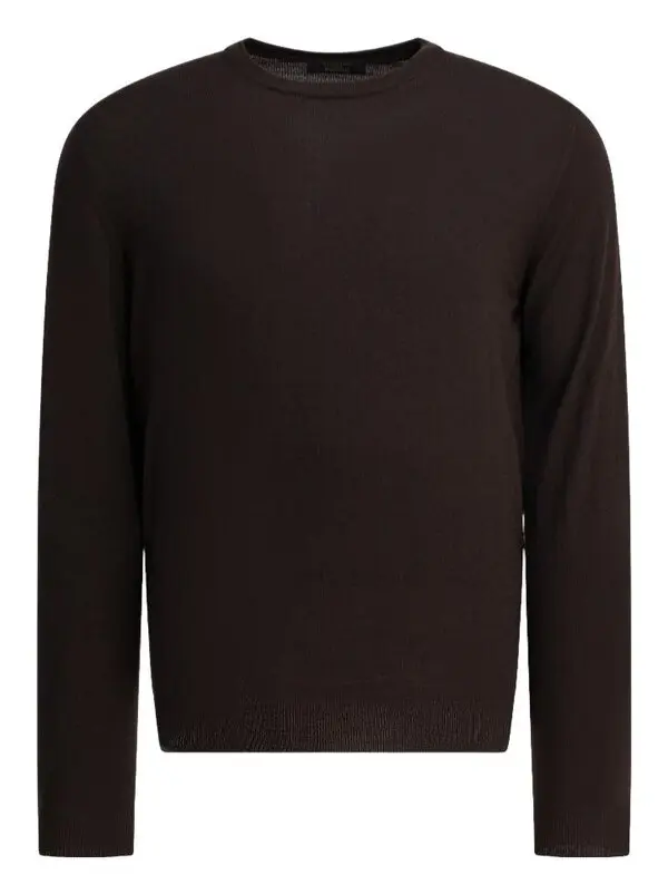 ZANONE Crewneck Long-sleeved Jumper - Black