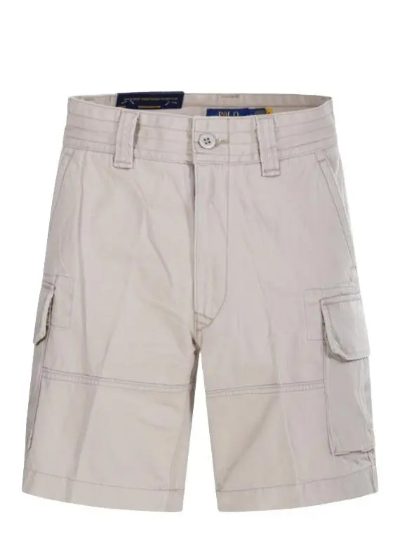 Polo Ralph Lauren Gellar Relaxed Fit Twill Cargo Shorts - White