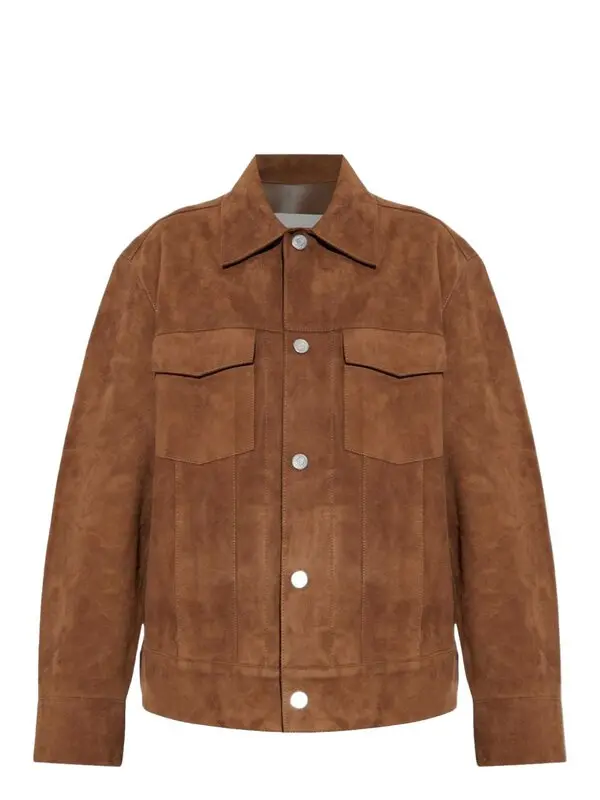 AMI Paris Logo Detailed Long-sleeved Jacket - No