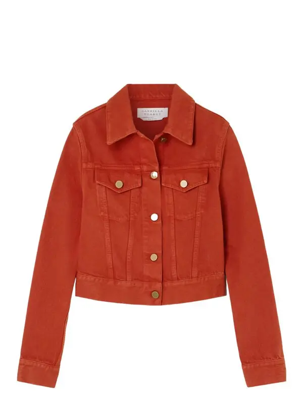 Gabriela Hearst Long-sleeved Denim Jacket - Orange
