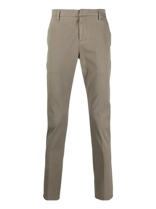 DONDUP Slim-fit Cotton Chinos - Gray