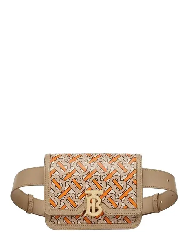 Burberry Monogram Printed Waist Bag - Nude