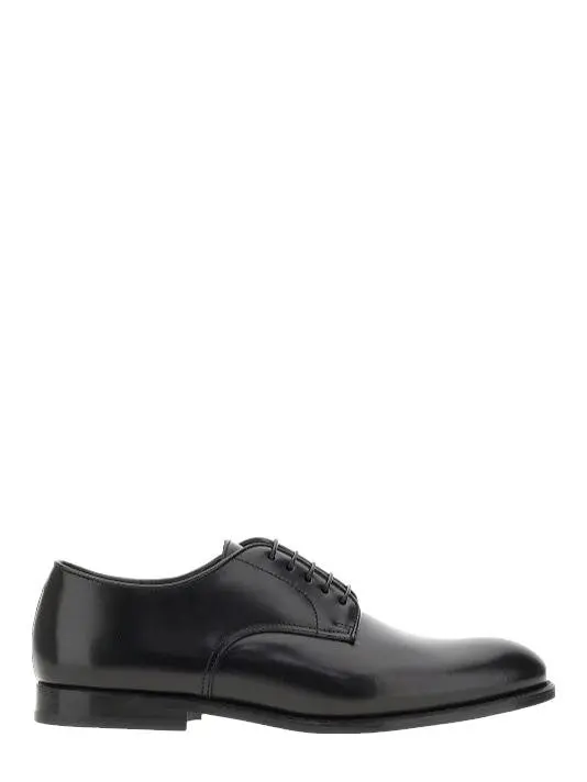 DOUCAL'S Plain-toe Oxford Shoes - Black