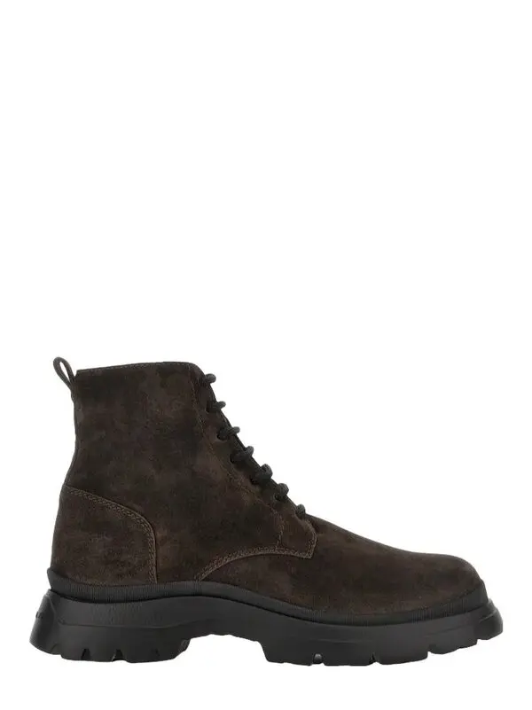 Hogan H692 Lace-up Ankle Boots - Brown