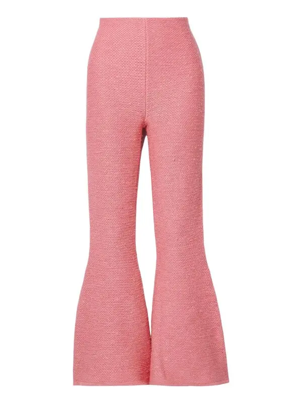 Gabriela Hearst Knitted Flared Pants - Pink