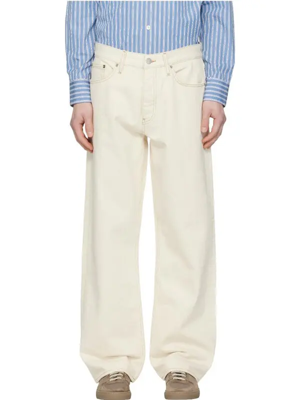 SUNFLOWER Loose Fit Jeans - White