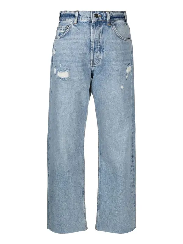 ANINE BING Gavin Mid-rise Boyfriend Jeans - Blue